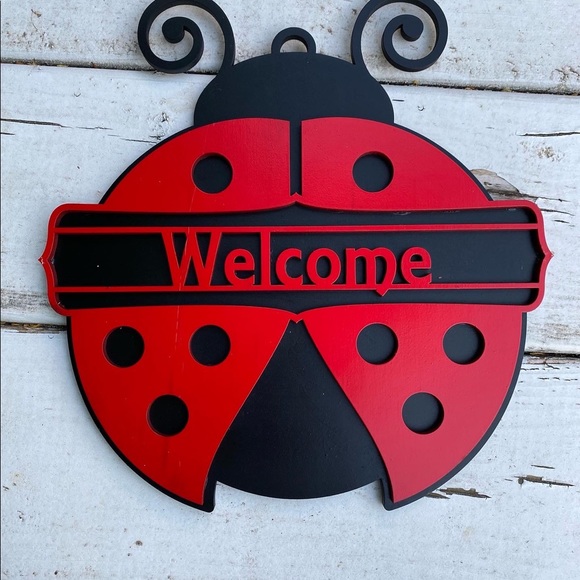 Wall Decor | 1 Ladybug Welcome Sign | Poshmark
